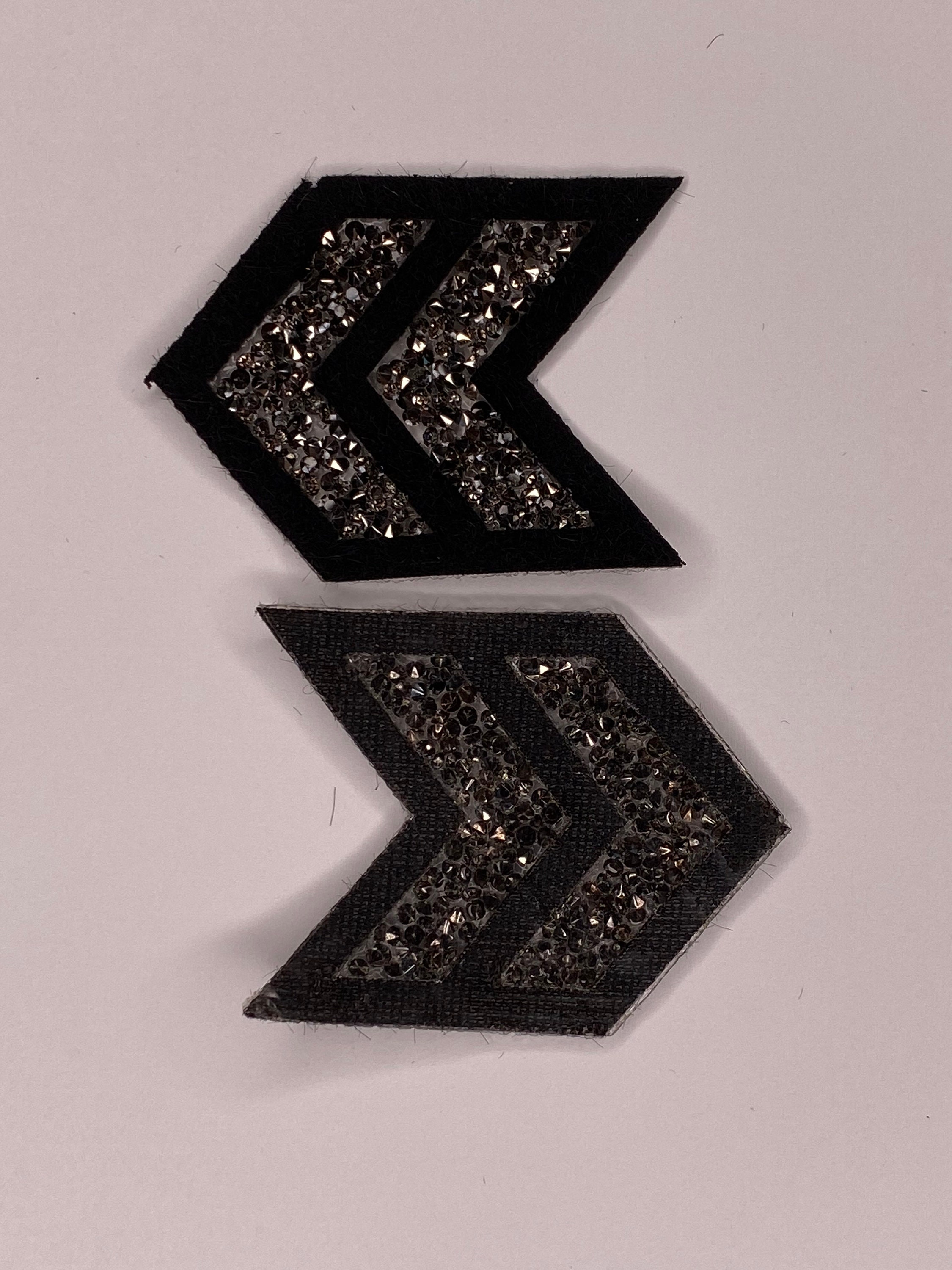 Army Rhinestone Stripes Applique Iron on Transfer Applique | Etsy