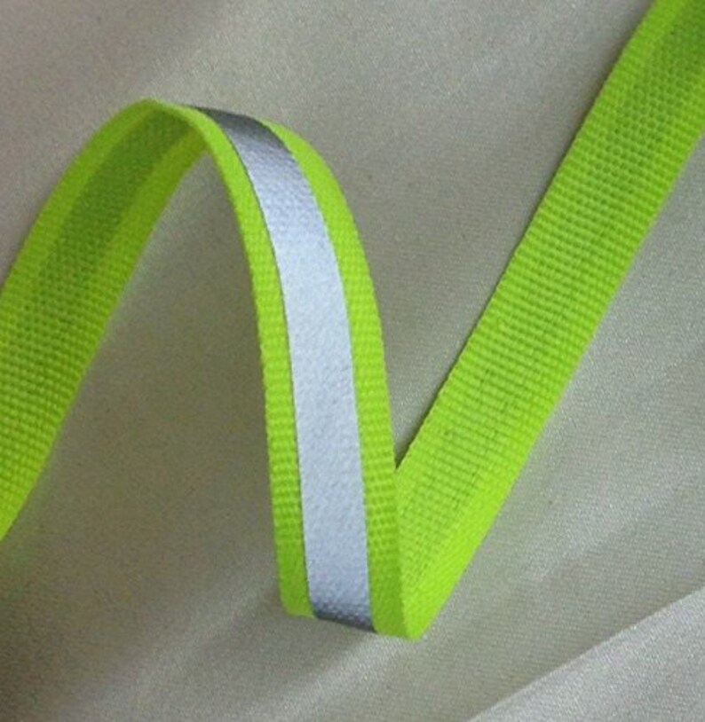 Neon Green or Neon Orange Reflective Glo Grosgrain Ribbon - Etsy