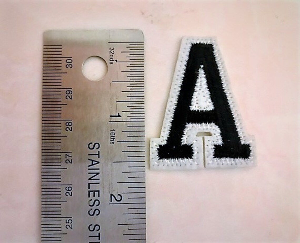 Embroidered Alphabet Patch Letter A Z Iron on Patches Name - Etsy