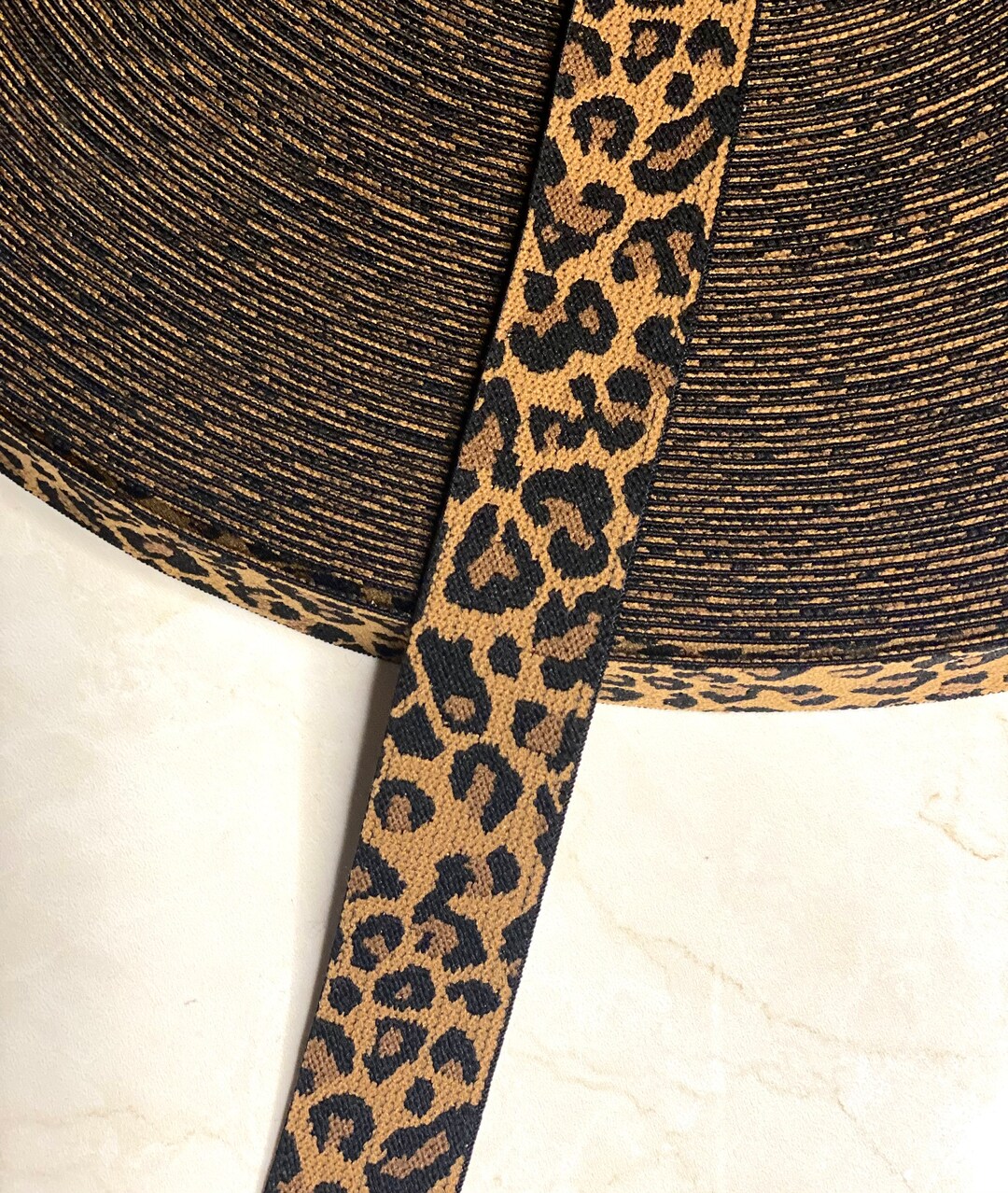 1 Inch (25mm) Wide Elastic Leopard Print Elastic Band Elastic Belt ...