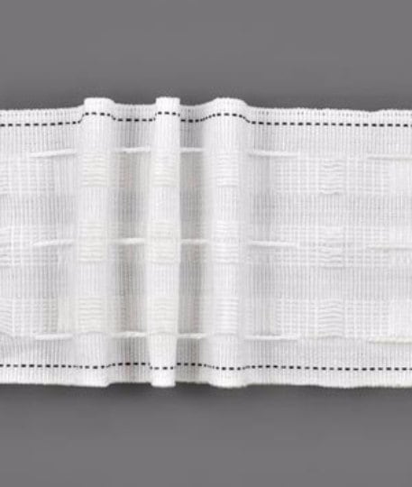 3" Pencil Pleat Drapery Shirring Tape: White Polyester, Price per Yard ...