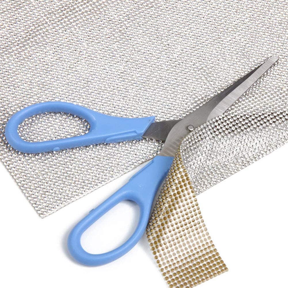 Crystal AB Mesh Rhinestone Panel - Glass Rhinestone Sheets Iron on Size ...