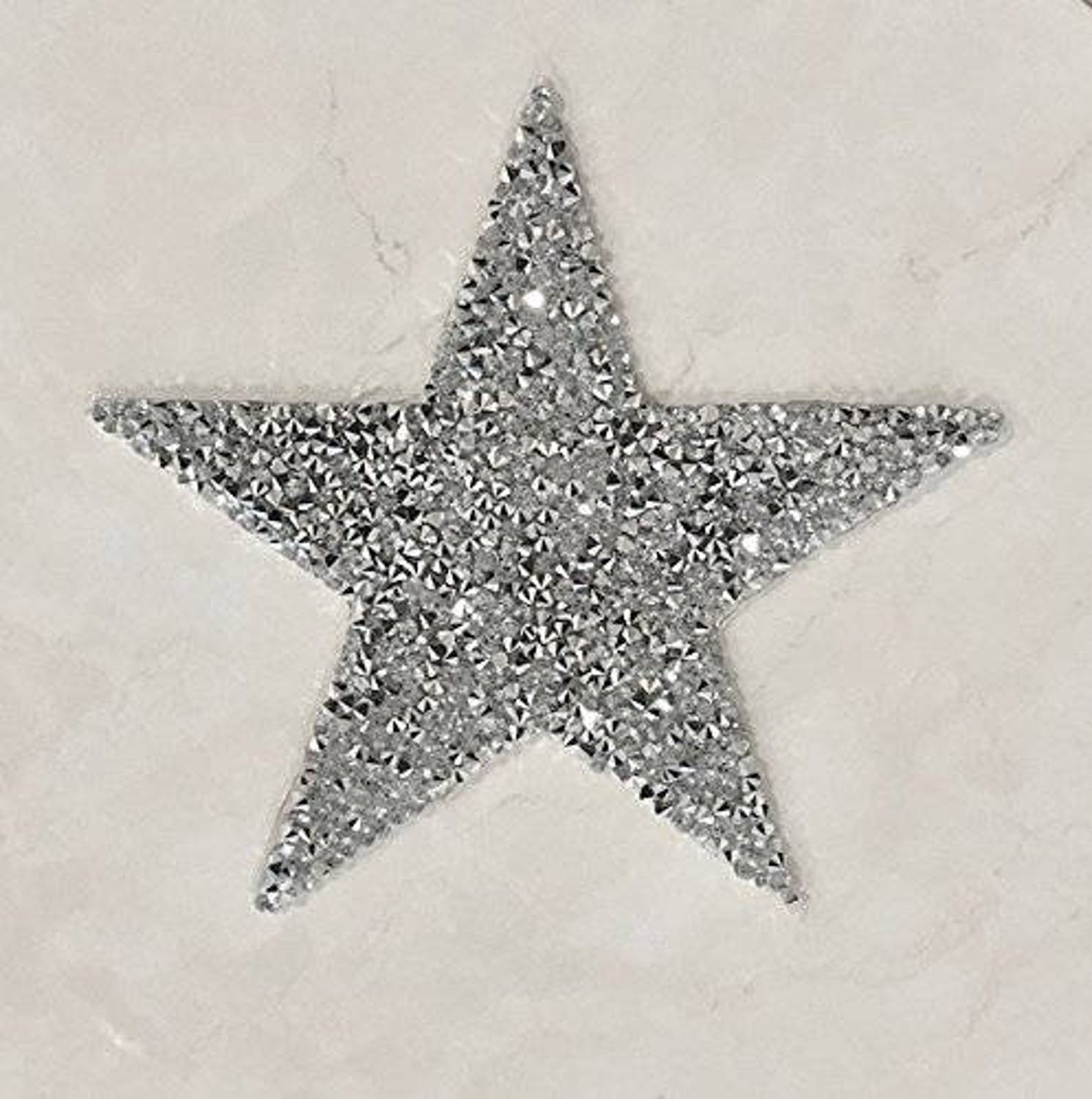 Star Rhinestone Applique Iron on Transfer Applique Patch - Etsy