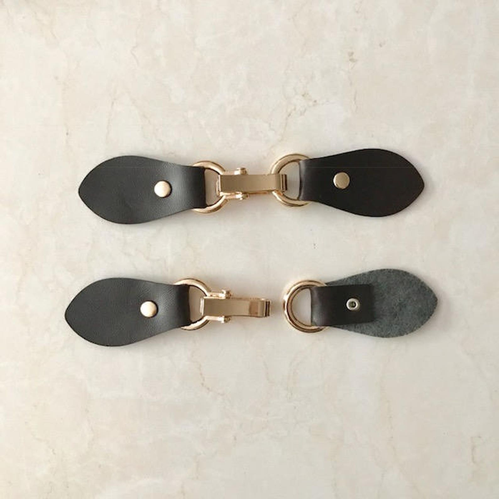 Sew on Synthetic Leather Closure Button DIY for Coat | Etsy