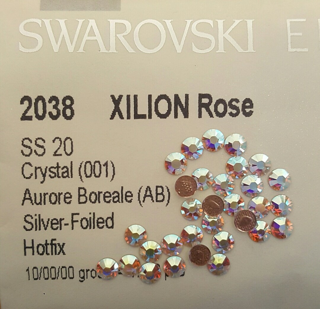 Swarovski Crystal AB Hotfix Rhinestones Ss20/5mm, SS16/ 4mm Iron on ...