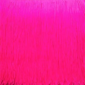 7'' Inch Long Fringe Neon Hot Pink Chainette Fringe Price per Yard - Etsy