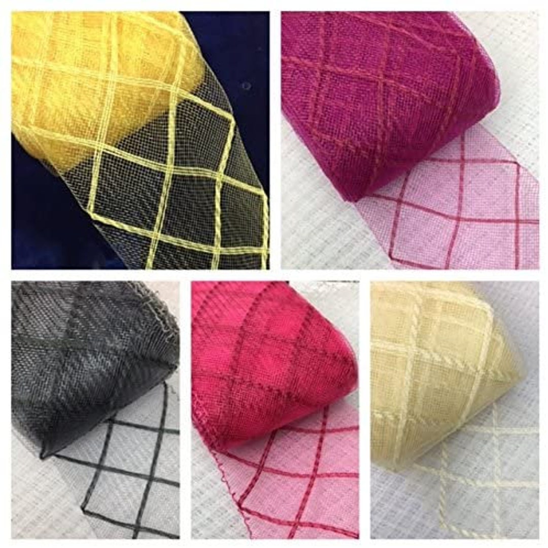 3'' Inch Checkered Crinoline Horsehair for Hats & Fascinators Selling ...