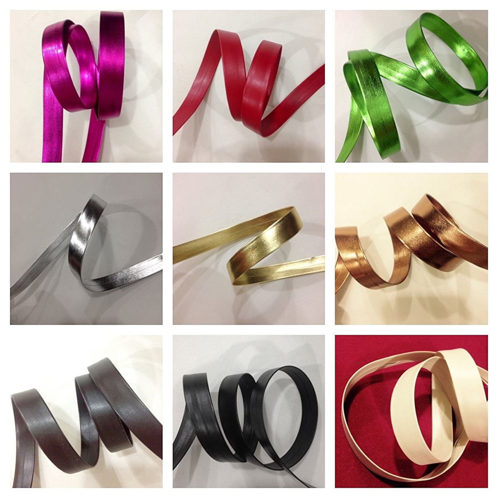 Synthetic Leather Bias Tape 5MM Price per 10 Yards Available in 11 ...