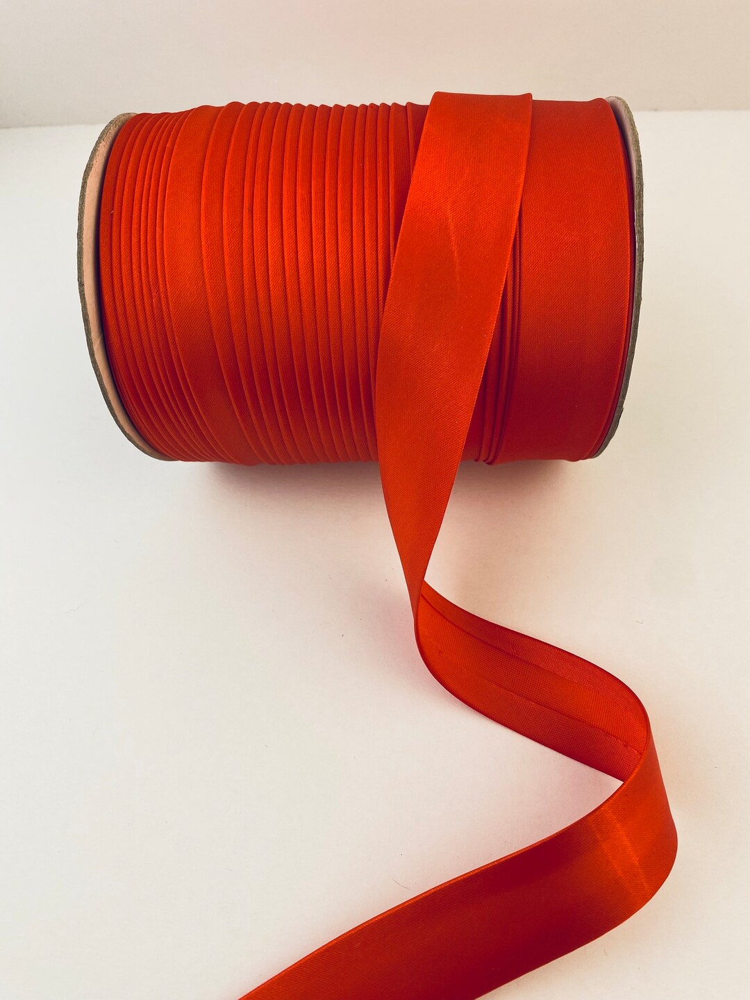 Red Satin Bias Tape: 25mm Single Fold Binding, 10 Yards - Etsy