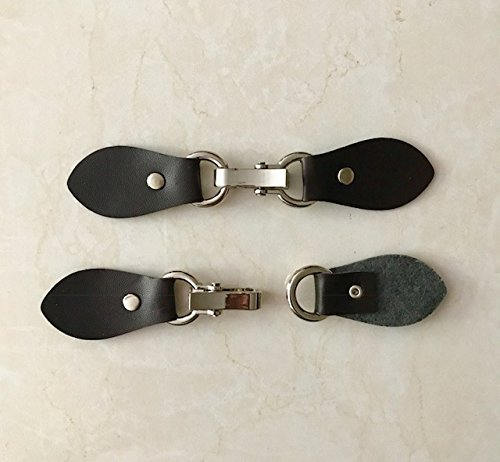 Synthetic Leather Toggle Closure With Silver Clip (6 Pcs) - Etsy