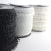 72" Ivory /white / Black Elastic Button Loops - Adjacent - for Bridal ...