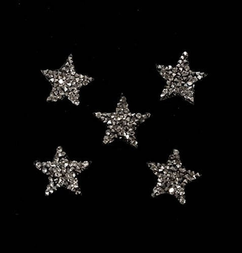 Star Rhinestone Applique Iron on Transfer Applique Patch - Etsy