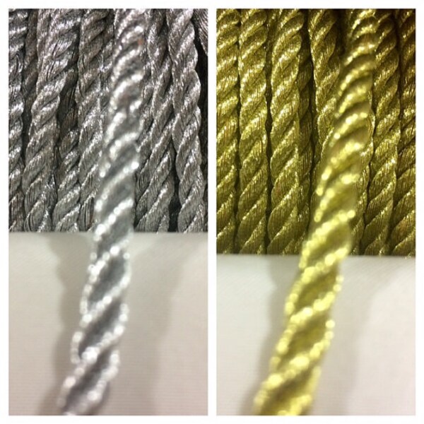 Metallic Silver Piping Trim - Etsy