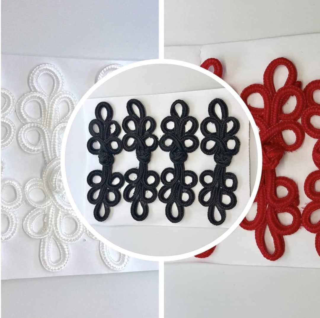 Five Pairs of Traditional Chinese Frogs Fasteners Closure Buttons in ...