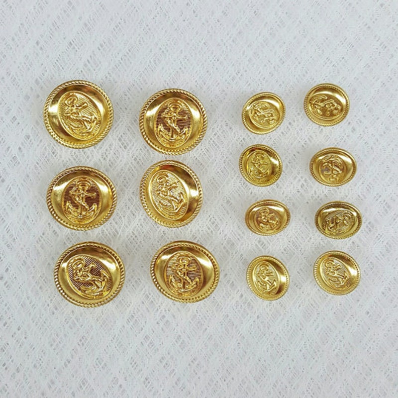 Gold Blazer Buttons - Etsy