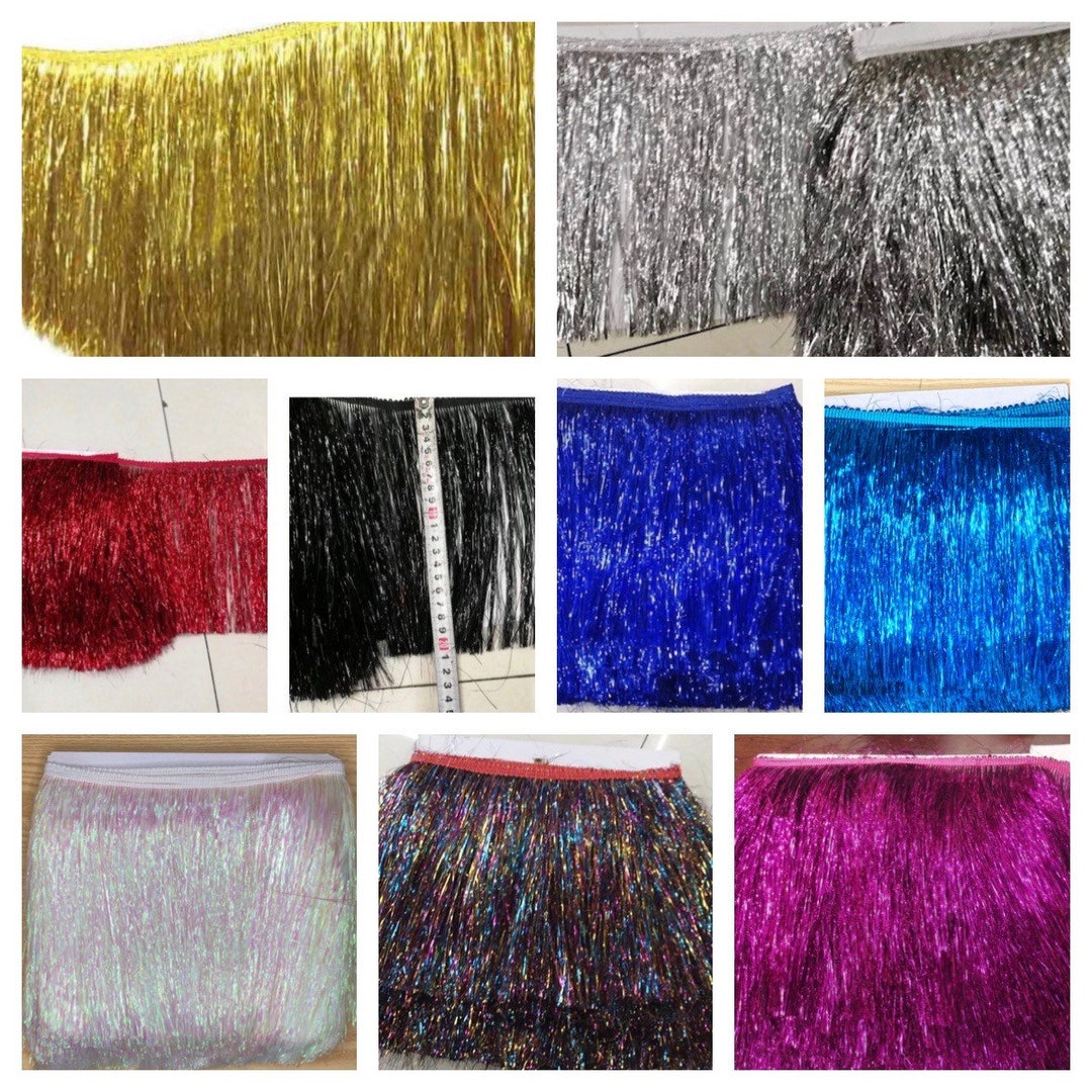 11 Different Color Metallic Fringe 7" Inch Price per Yard - Etsy