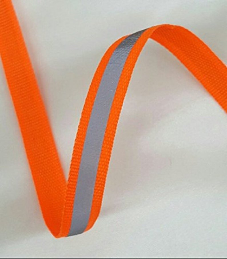 Neon Green or Neon Orange Reflective Glo Grosgrain Ribbon - Etsy