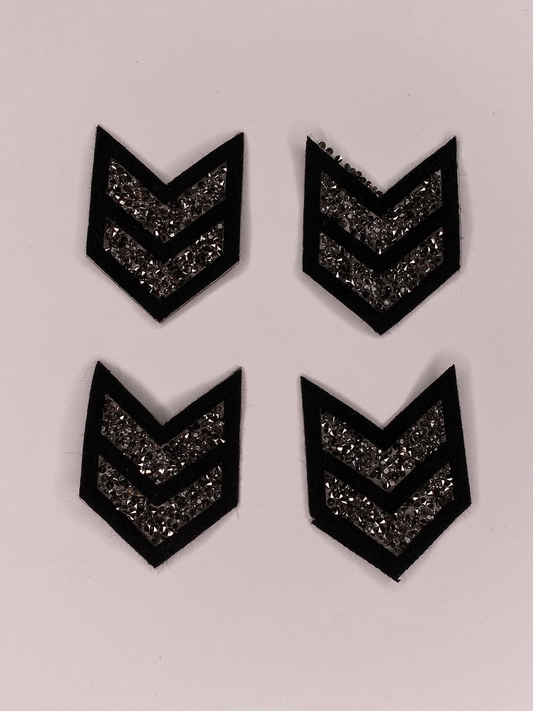 Army Rhinestone Stripes Applique Iron on Transfer Applique Patch, Price ...