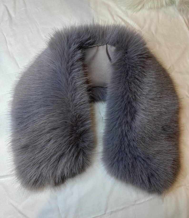 Mink Fur Hood Trim: Black, Gray, Ivory - 5 1/2" Width - Etsy