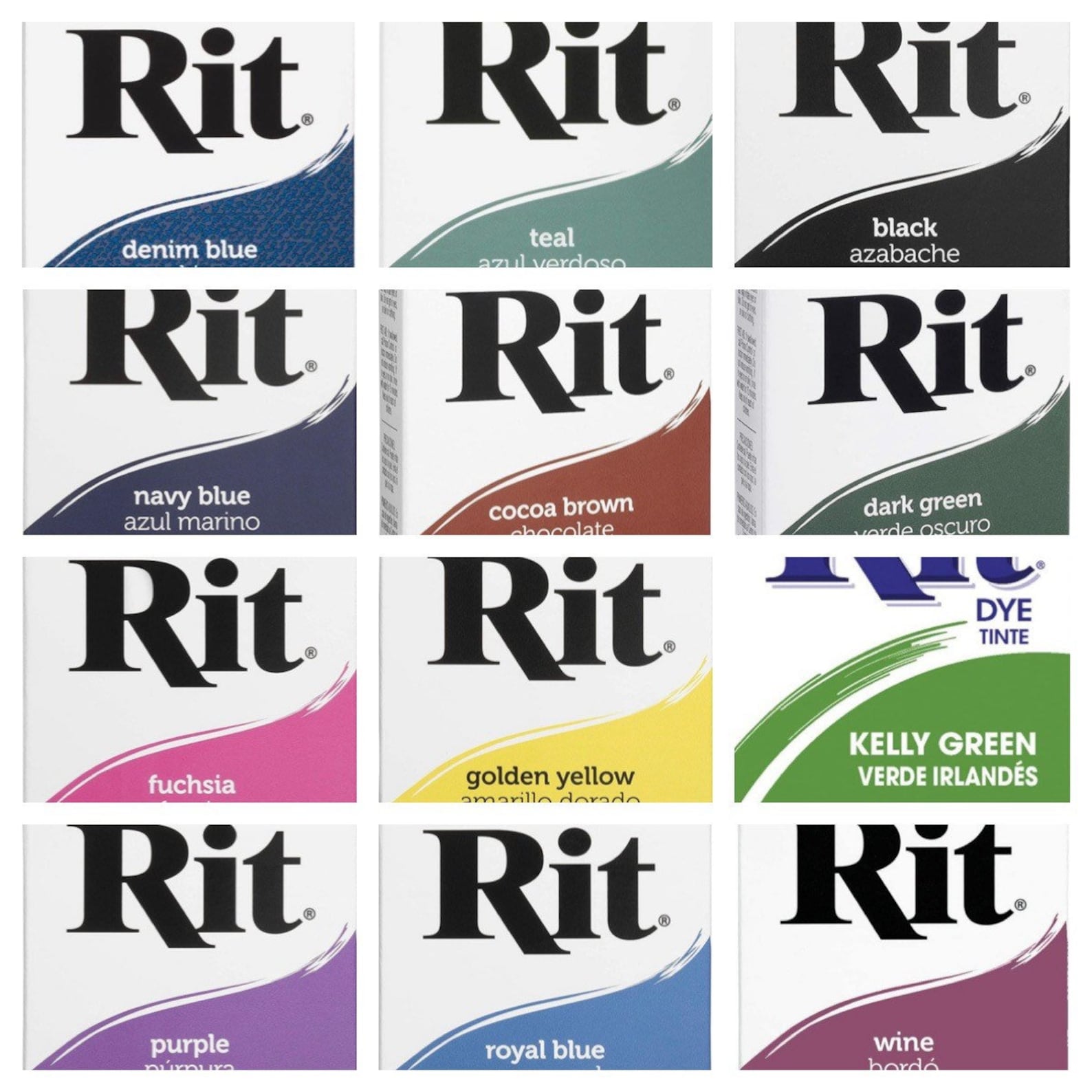 Rit Dye Powder All Purpose Fabric Color Tinte Laundry Clothing - Etsy