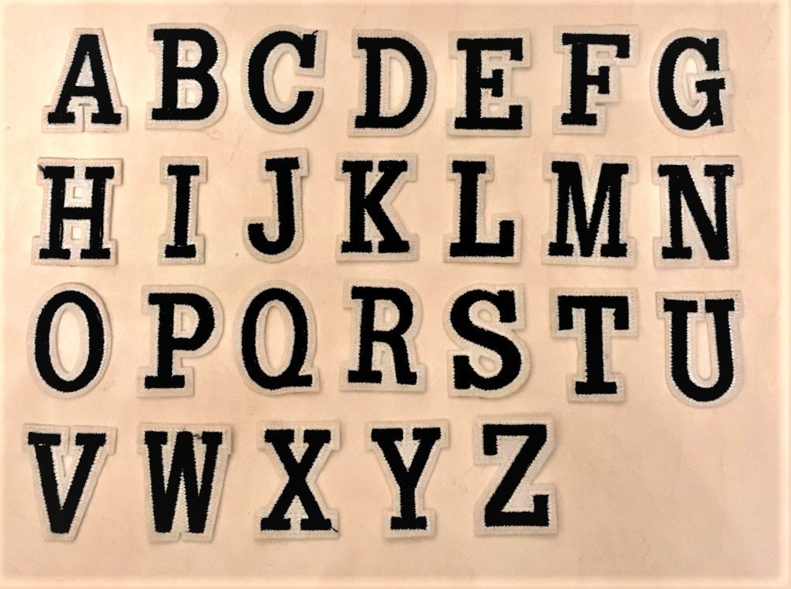 Embroidered Alphabet Patch Letter A Z Iron on Patches Name - Etsy