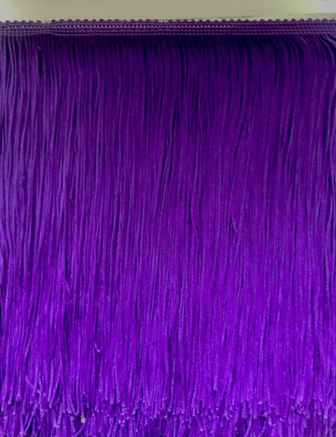 6 Inch Chainette Fringe in Purple Fabric Trim for Flapper, Costumes ...