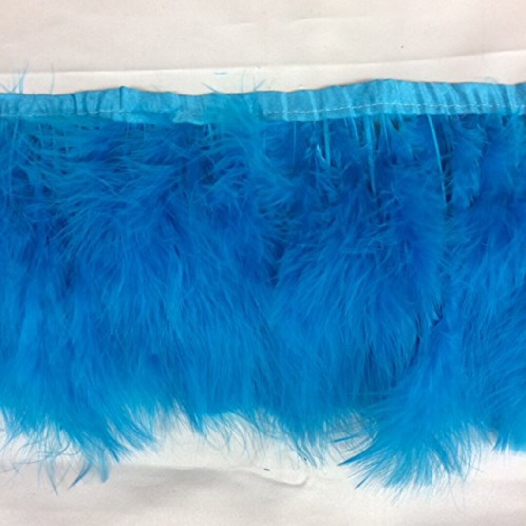 Marabou Turkey Fluff Feather Fringe Trim 6"-7”long 14 Different Colors ...