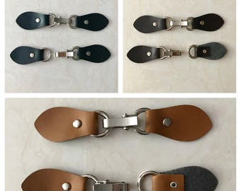 Sew on Synthetic Leather Closure Button DIY for Coat | Etsy