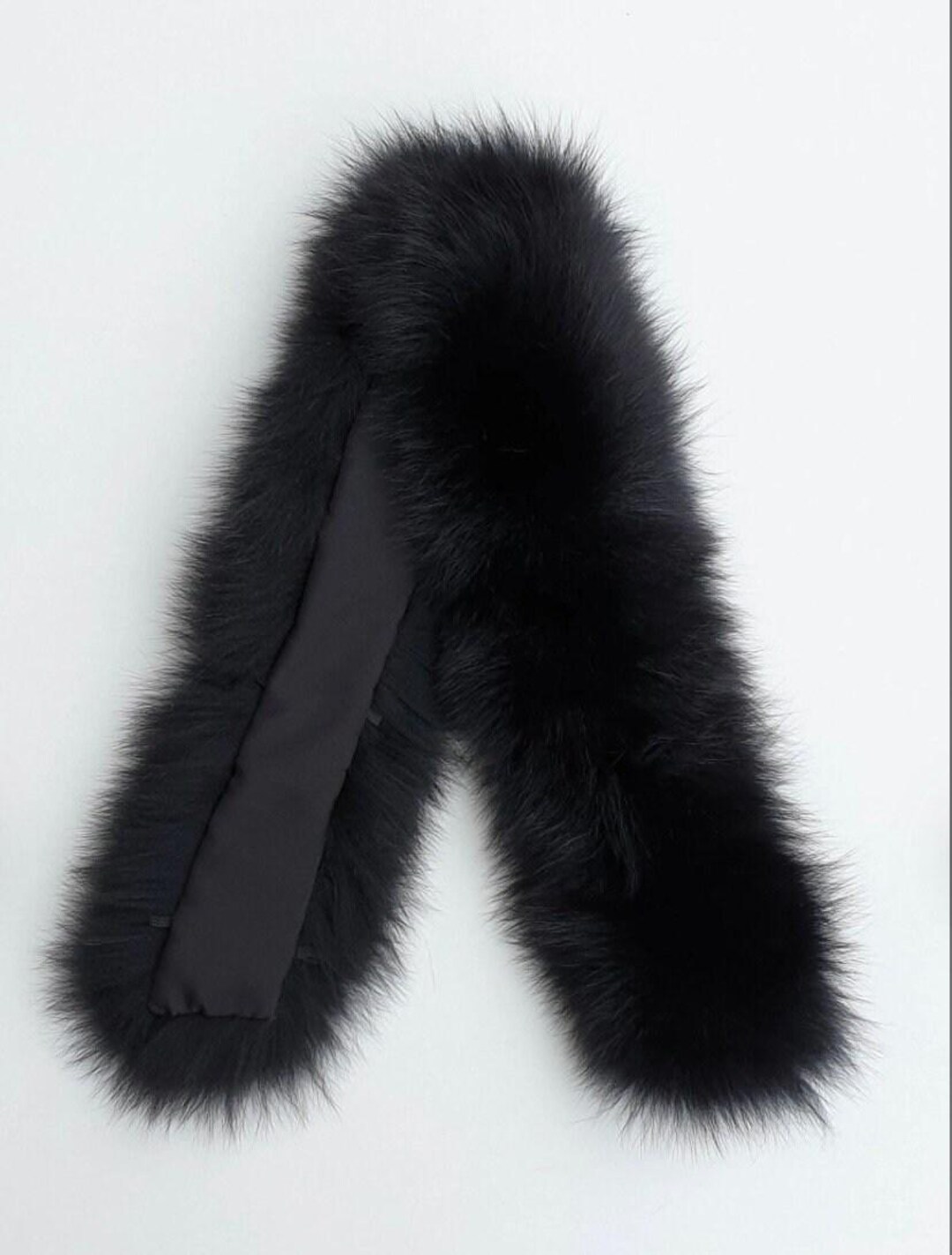 Mink Fur Hood Trim: Black, Gray, Ivory - 5 1/2" Width - Etsy