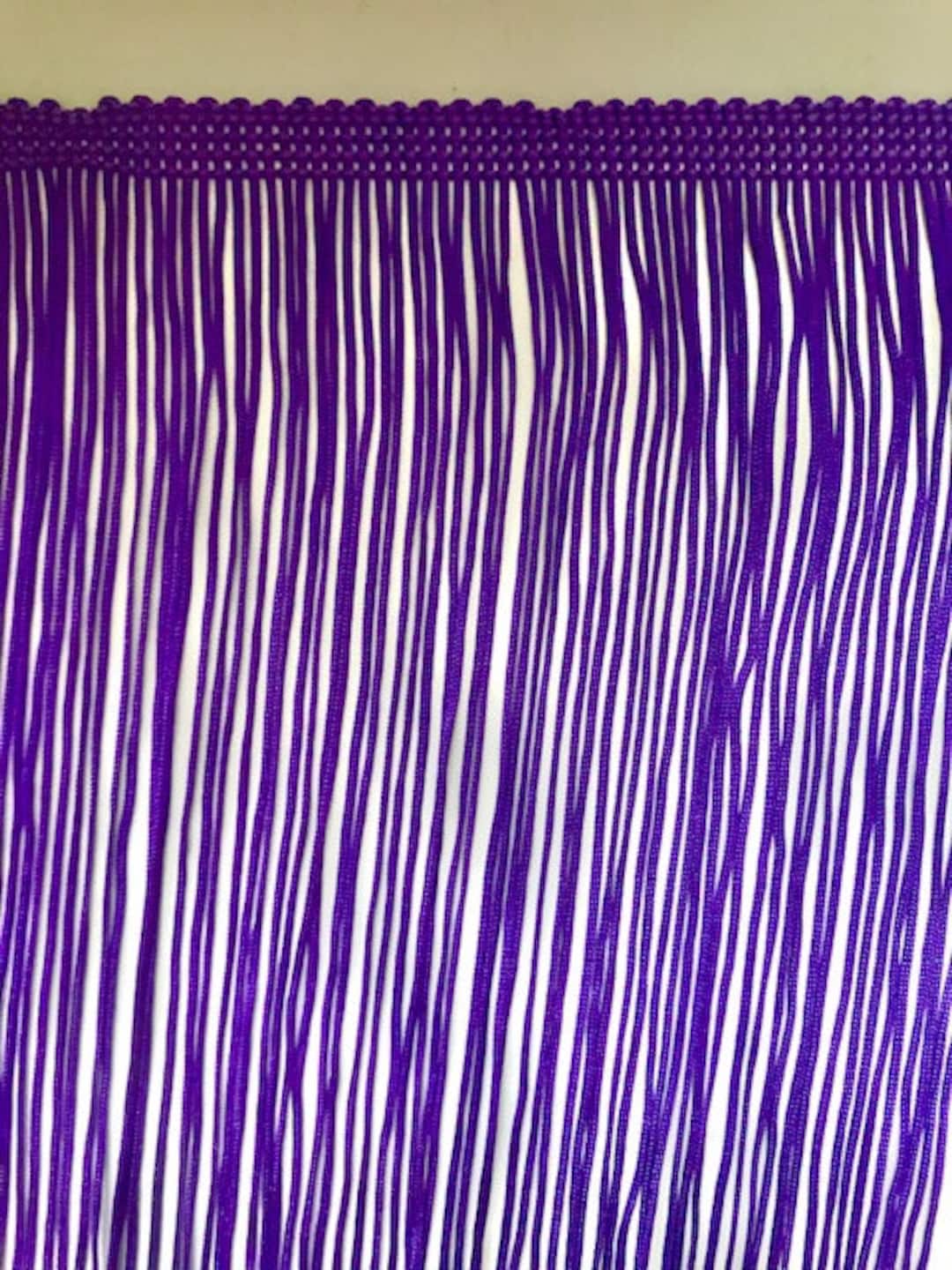 6" Inch Chainette Fringe in Purple Fabric Trim for Flapper, Costumes ...