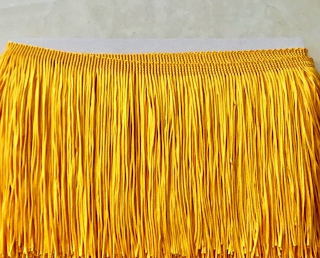 6'' Inch Long Fringe Gold Chainette Fringe Price per Yard - Etsy