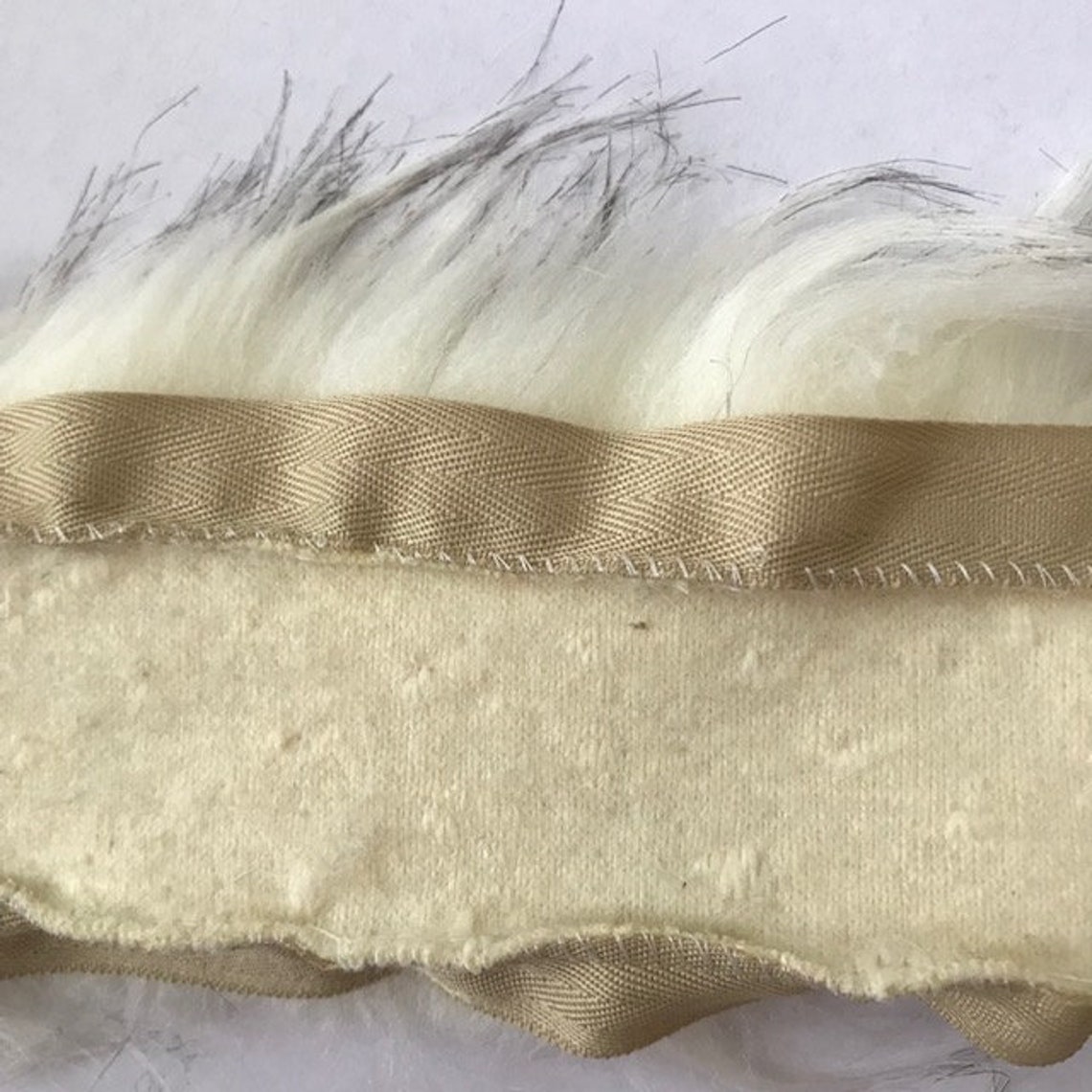 Faux Fur Trim Ivory Fur Trim Soft Fur Fur Stripe Furry - Etsy