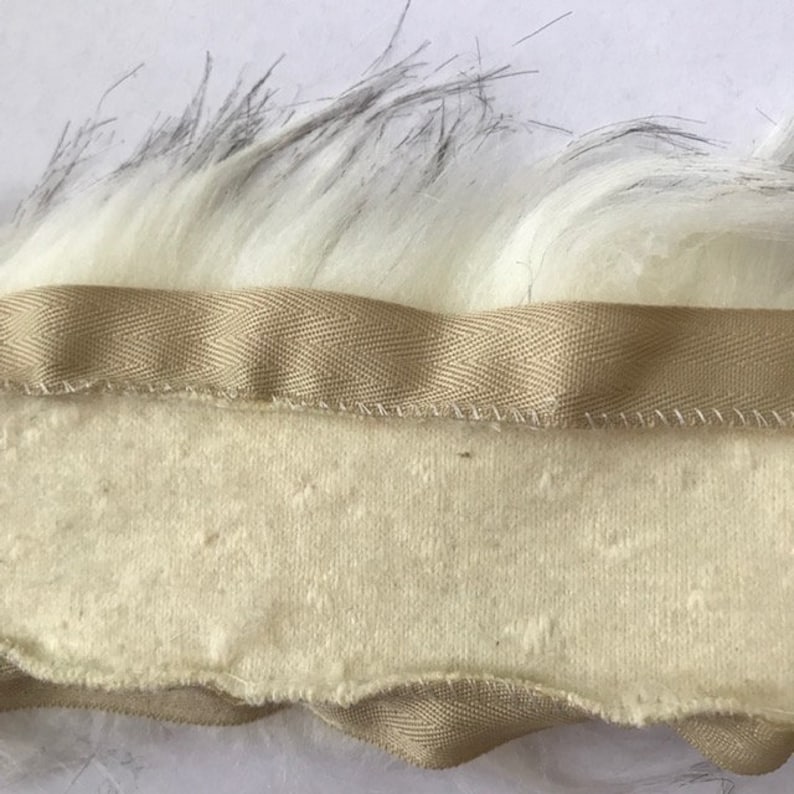 Faux Fur Trim Ivory Fur Trim Soft Fur Fur Stripe Furry | Etsy