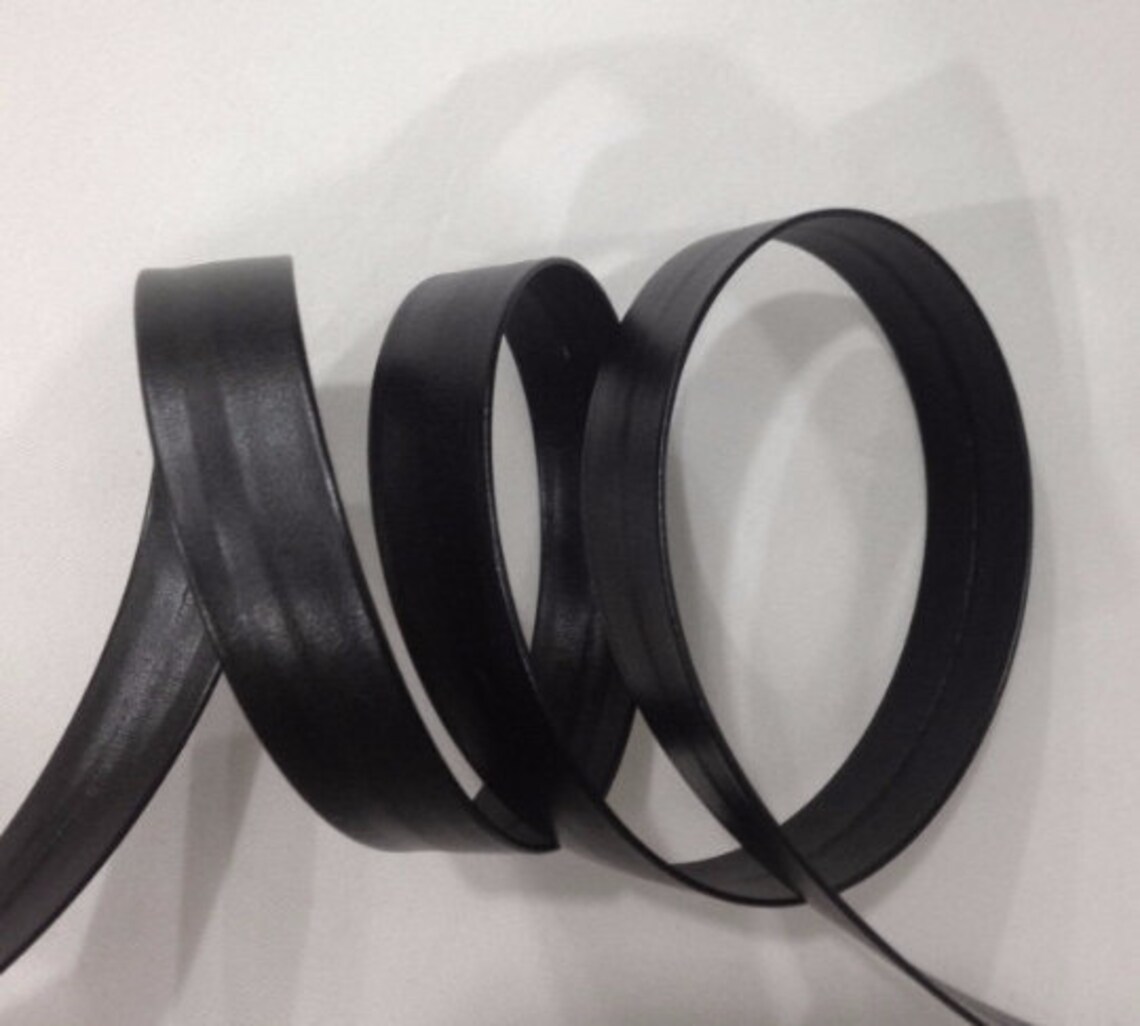 Black Synthetic Leather Bias Tape/20mm Width Price per 4 Yards - Etsy