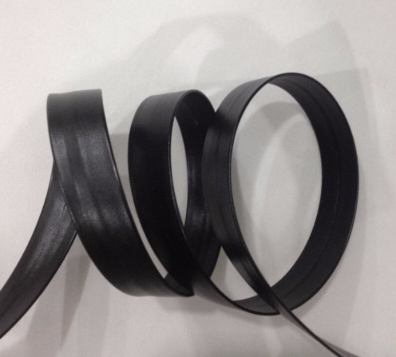 Black Synthetic Leather Bias Tape/20mm Width Price per 4 Yards - Etsy
