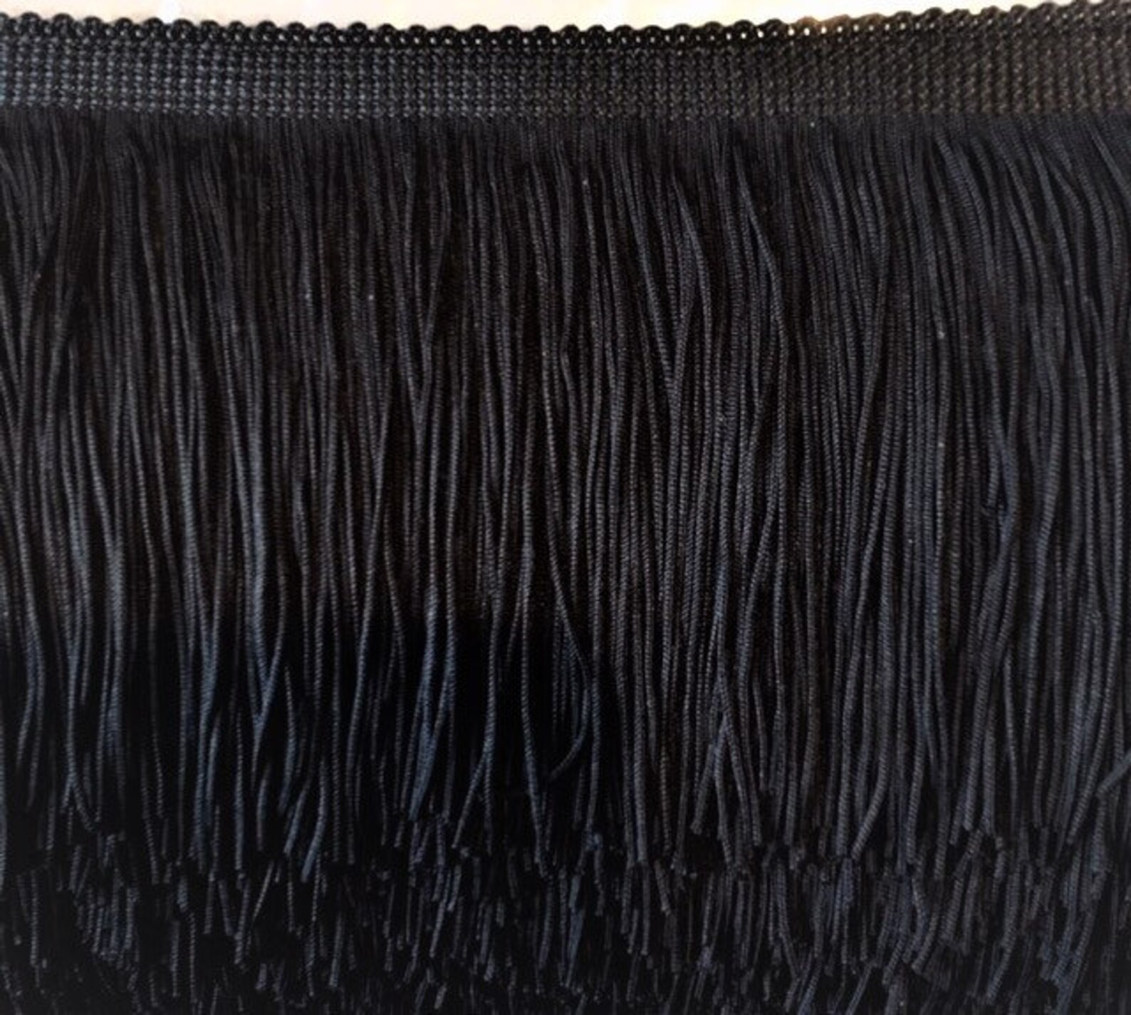1 Yard 8'' Black or White Chainette Fringe Trim Latin - Etsy