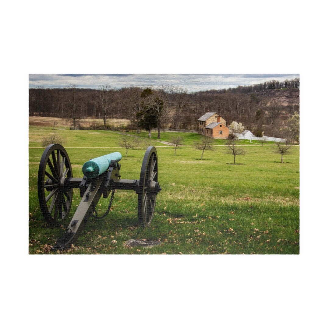 Puzzle, Gettysburg Cannon Jigsaw, Civil War Puzzle, Historical Artwork ...