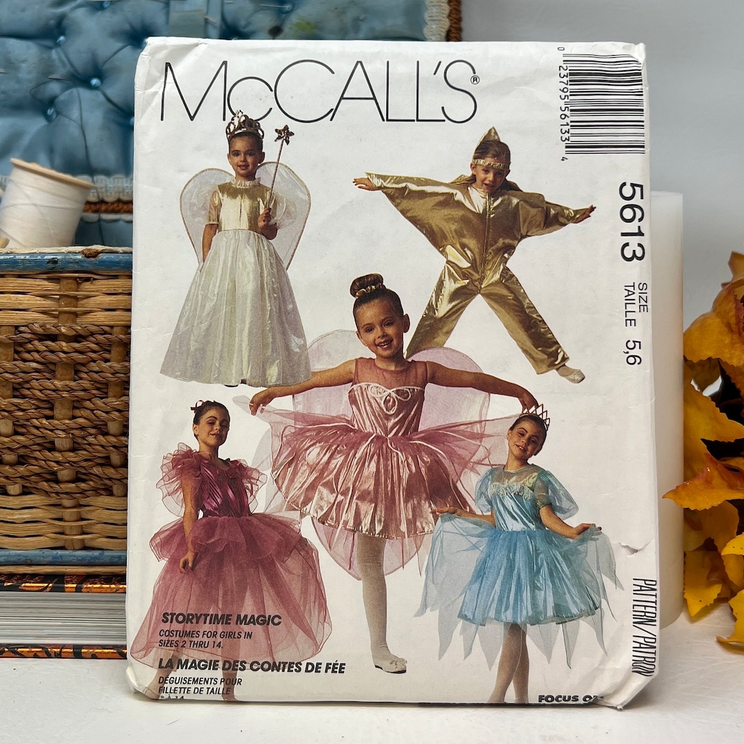 Mccall's Vintage Storytime Magic Costume Dress Pattern Size 5-6, Uncut ...