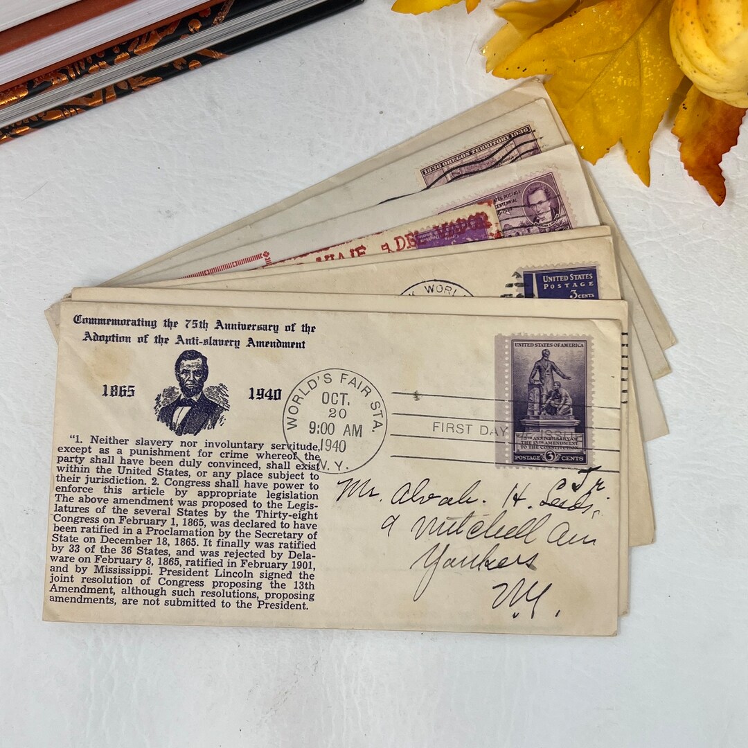 Vintage Commemorative Adoption of the Anti-slavery Amendment ...