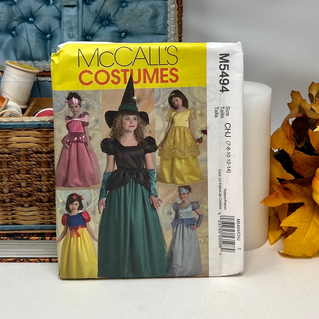 Mccall's Costumes Fairy Tale Witch Dress Pattern Size CHJ 7-14, Uncut ...