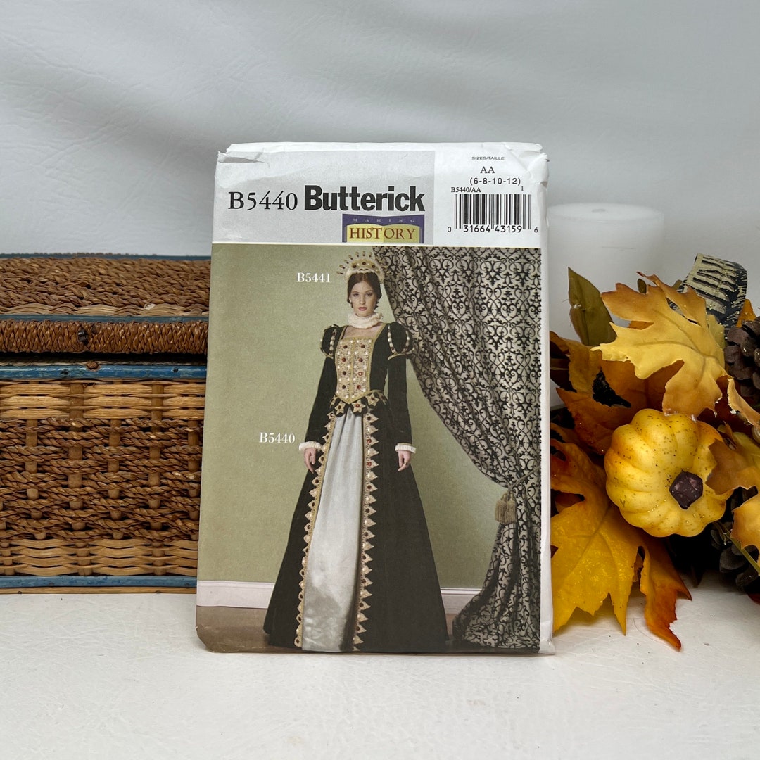 Butterick Making History Misses Queen Dress Costume Sewing Pattern ...