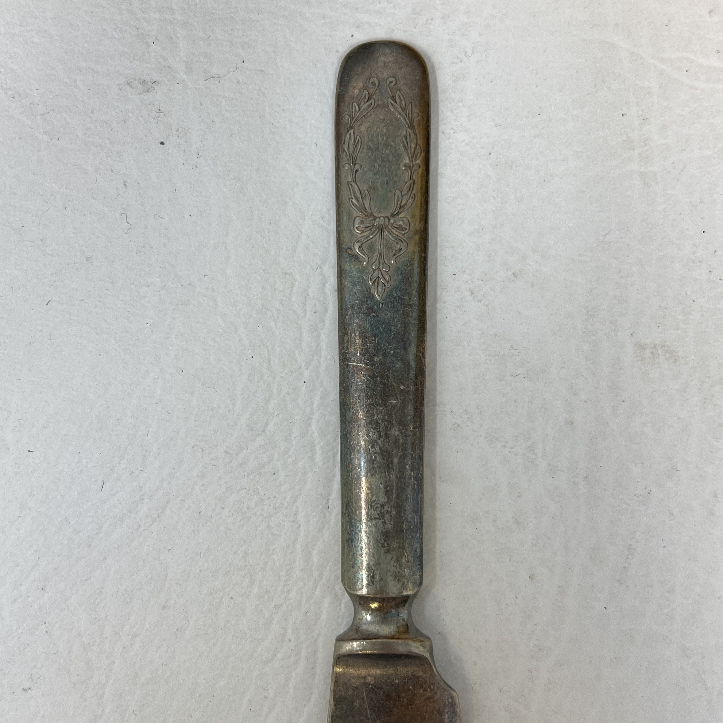 Antique Associated Silver Co Old French Solid Butter Knife Marjo-nell ...