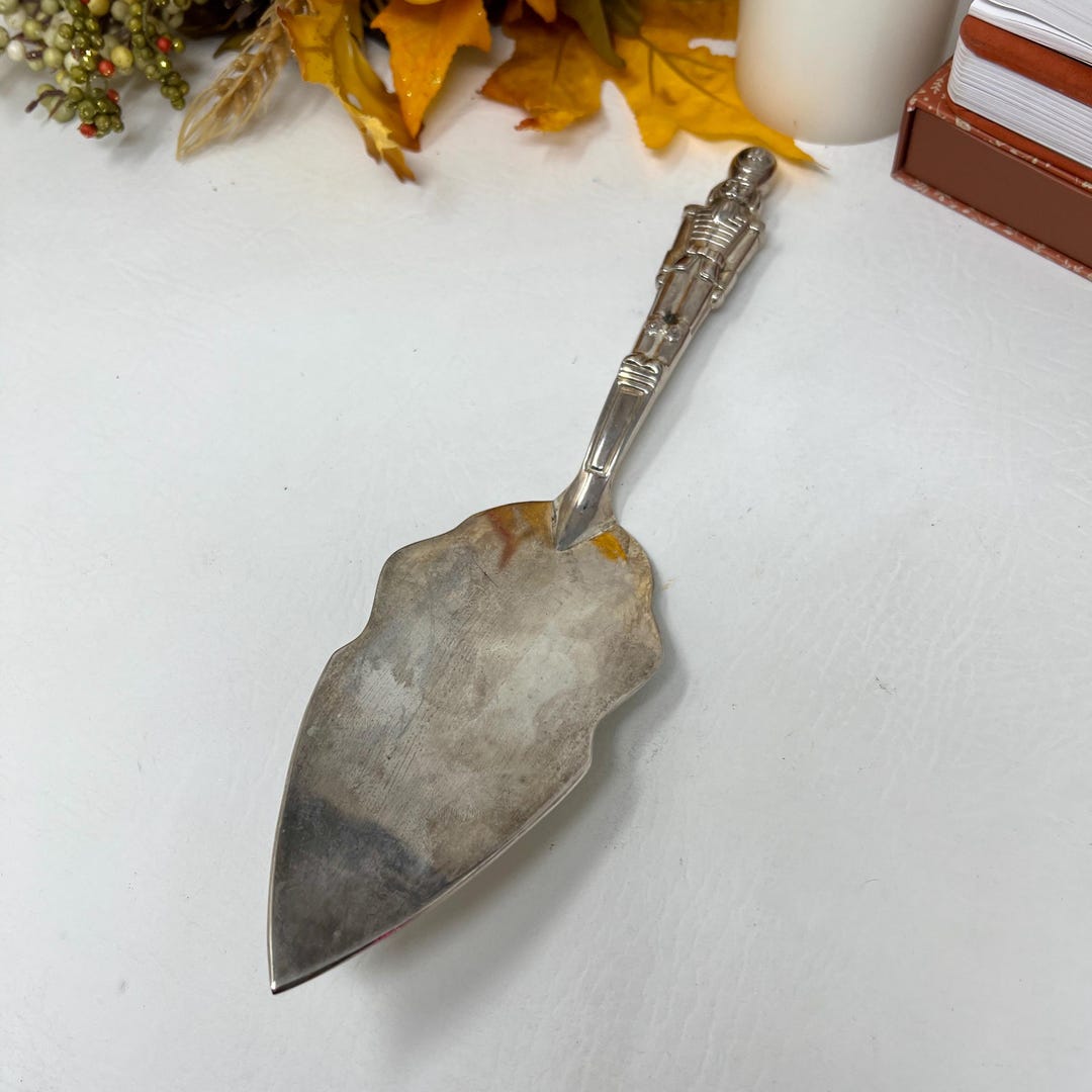 Vintage Godinger Nutcracker Pie Server, Toy Soldier Pie Server, Silver ...