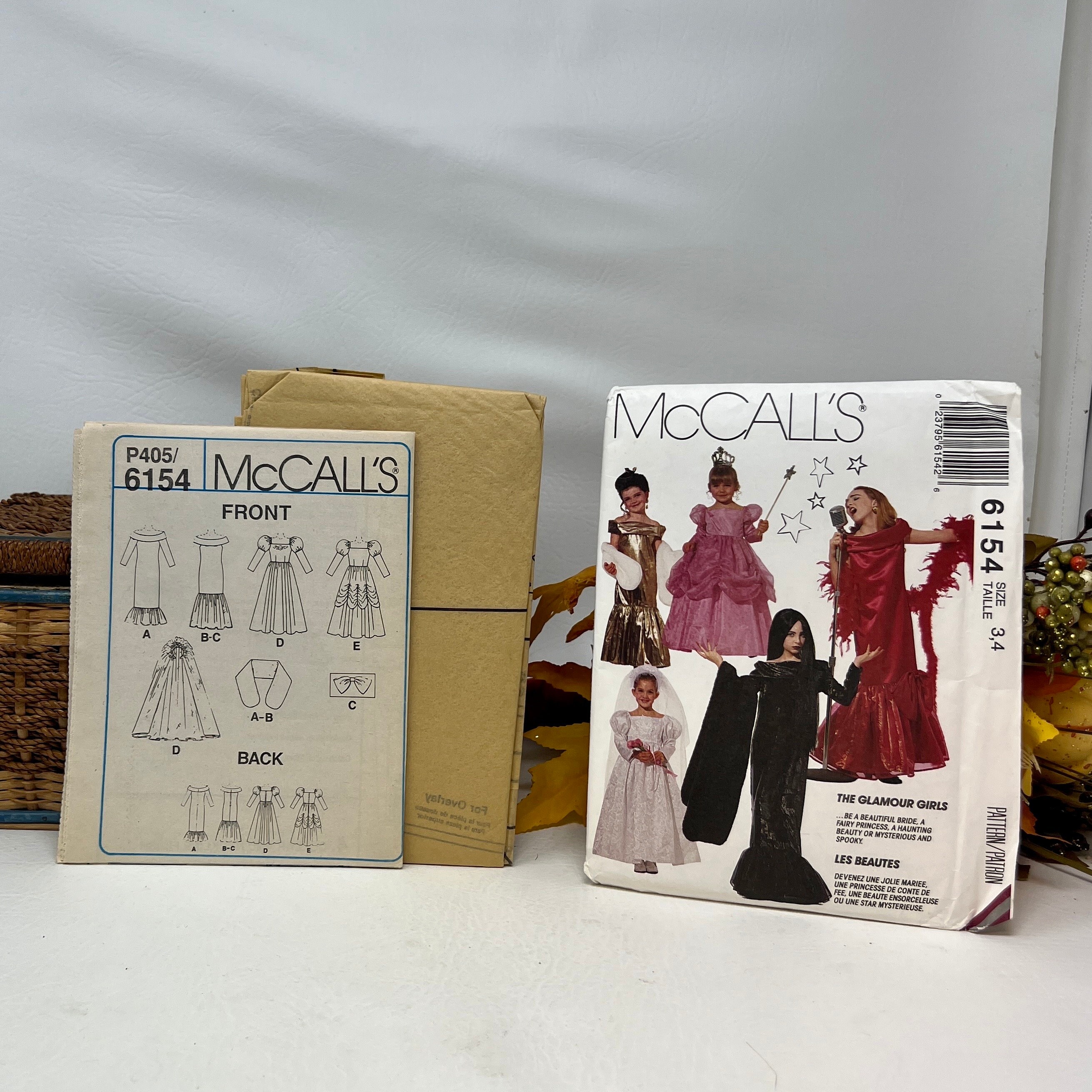 Mccall's the Glamour Girls Dress Pattern Size 3-4, Uncut Complete, Girl ...