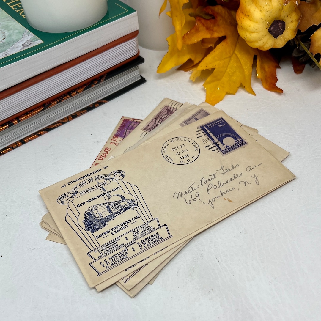 Vintage New York Worlds Fair Railway Post Office Car Exhibit Envelope ...