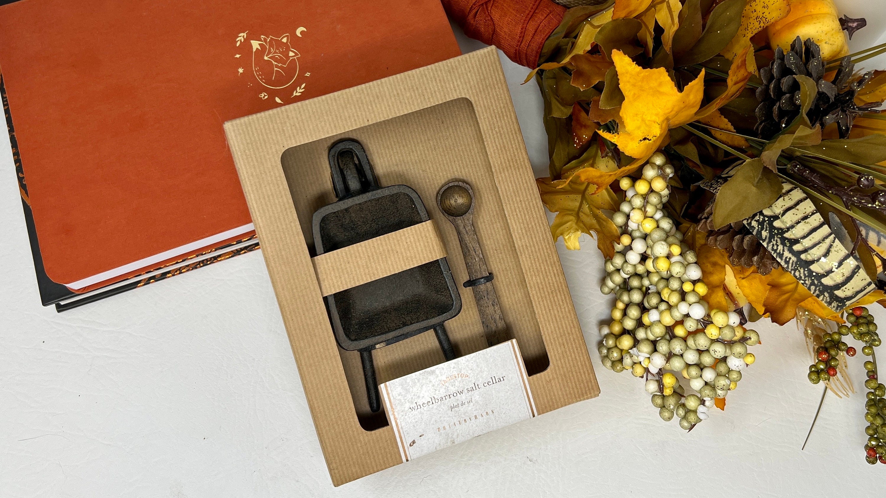 Vintage Wheelbarrow Salt Cellar, Tabletop Salt Cellar, Cottagecore ...