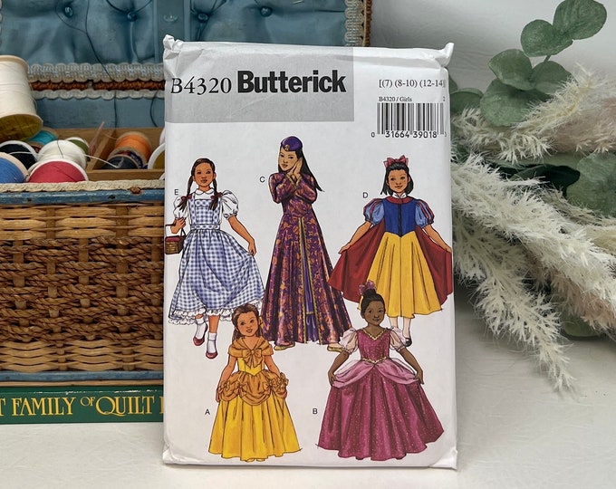 Butterick Classic Character Costumes Sewing Pattern, Size 7-14, Uncut ...