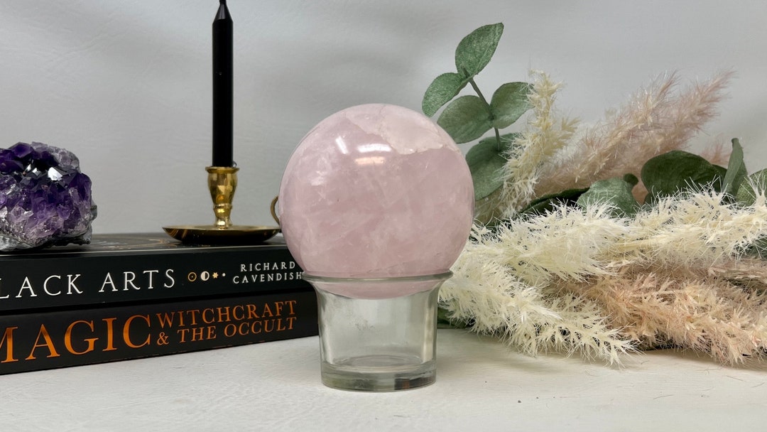 Small Clear Glass Sphere Holder, Globe Stand, Egg Stand, Divination ...