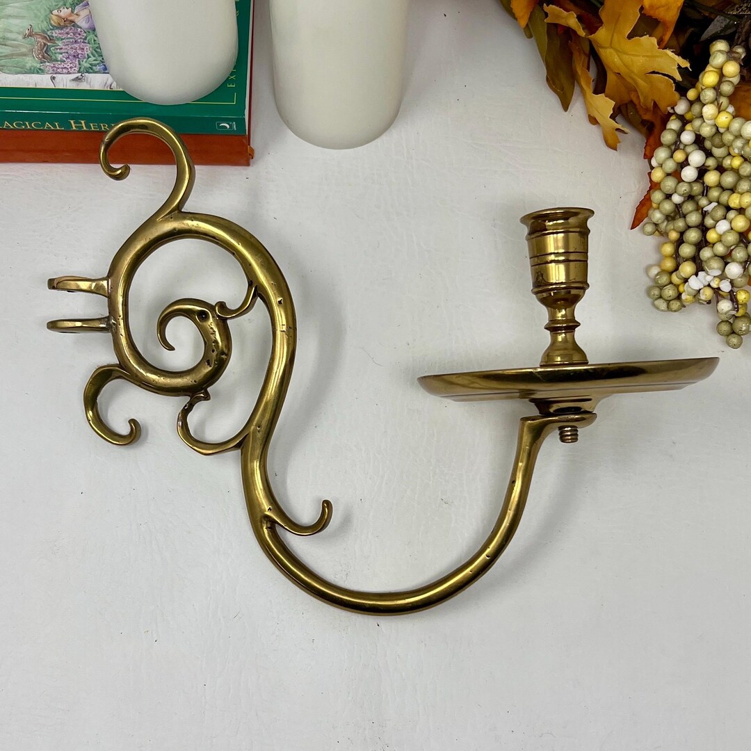Antique 17th / 18th Century Candle Wall Sconce Arm ONLY, Swinging Wall ...