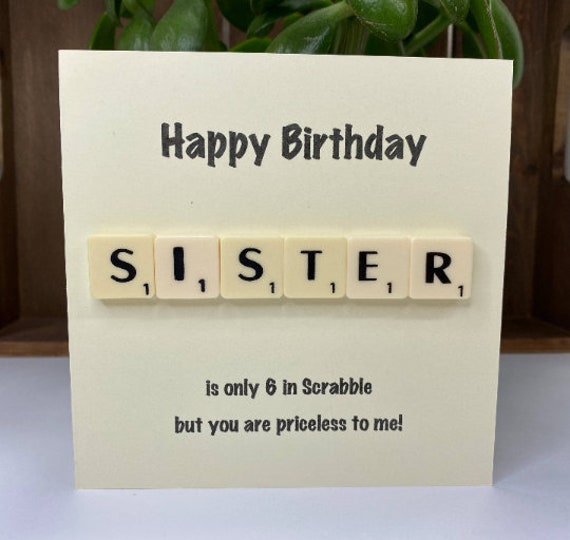 Card for Sister Happy birthday Sister Sister birthday | Etsy